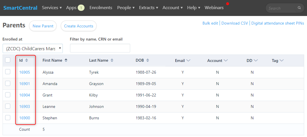 SmartCentral Integration With Online Portfolios – ChildCarers